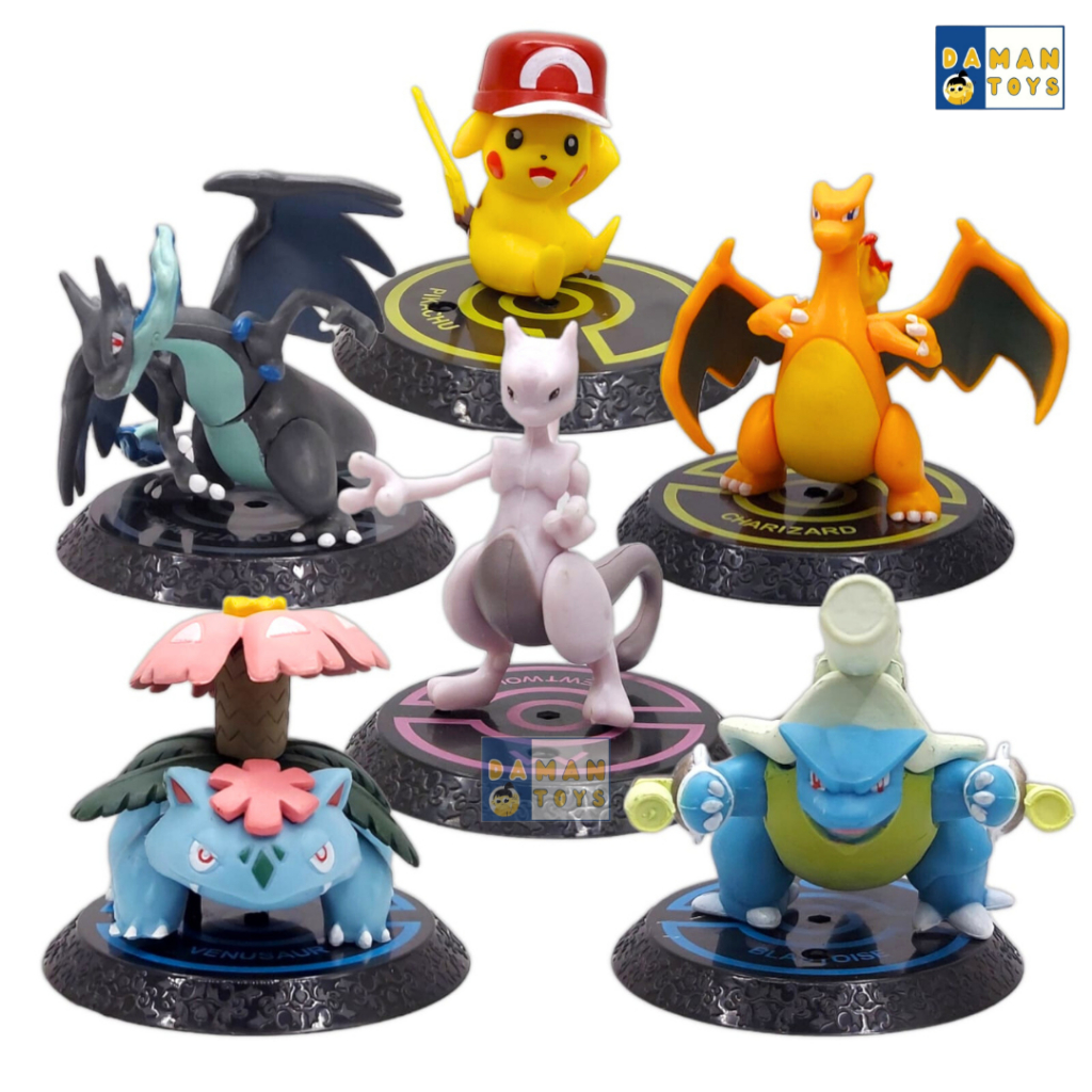 Jual Mainan Action Figure Pokemon Legendaris Charizard Mewtwo Venusaur ...