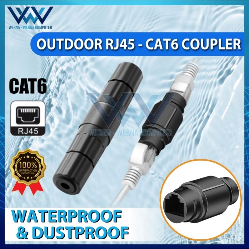 Jual BAREL RJ45 WATERPROOF OUTDOOR COUPLER BARREL LAN CAT6 CAT5e UTP ...