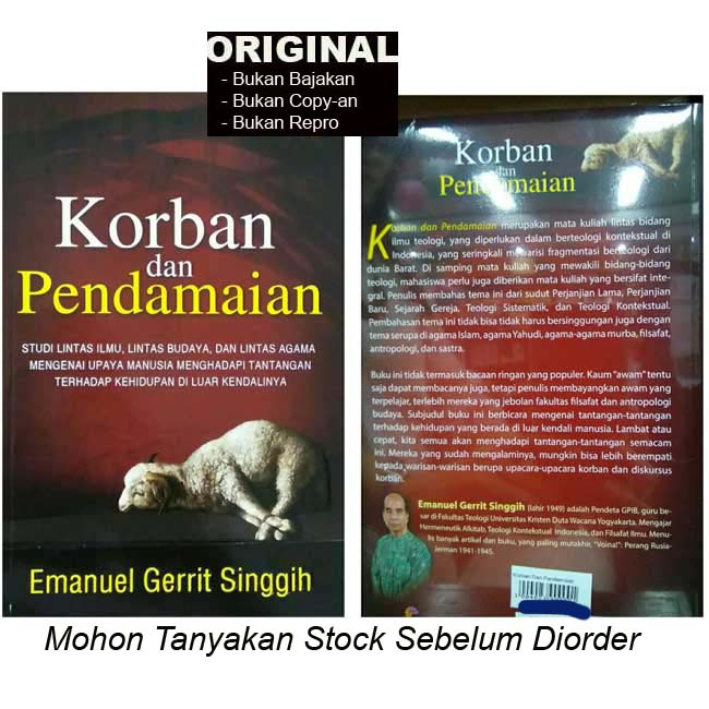 Jual KORBAN DAN PENDAMAIAN - Studi Lintas Ilmu - Budaya dan Agama ...