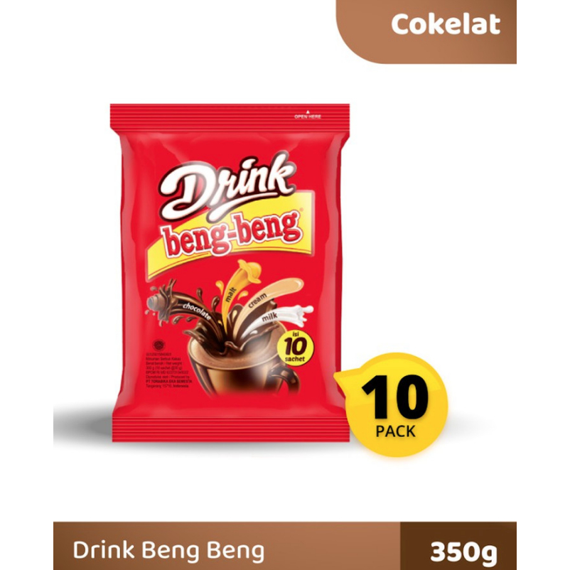 Jual Minuman Coklat Instan Beng Beng Drink Chocolate Pouch 10 sachet 30 ...