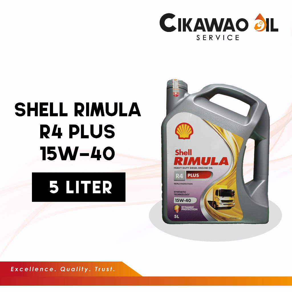 Jual Shell Rimula R4X / R4 Plus 15W-40 5L (Heavy Duty Engine Oil ...