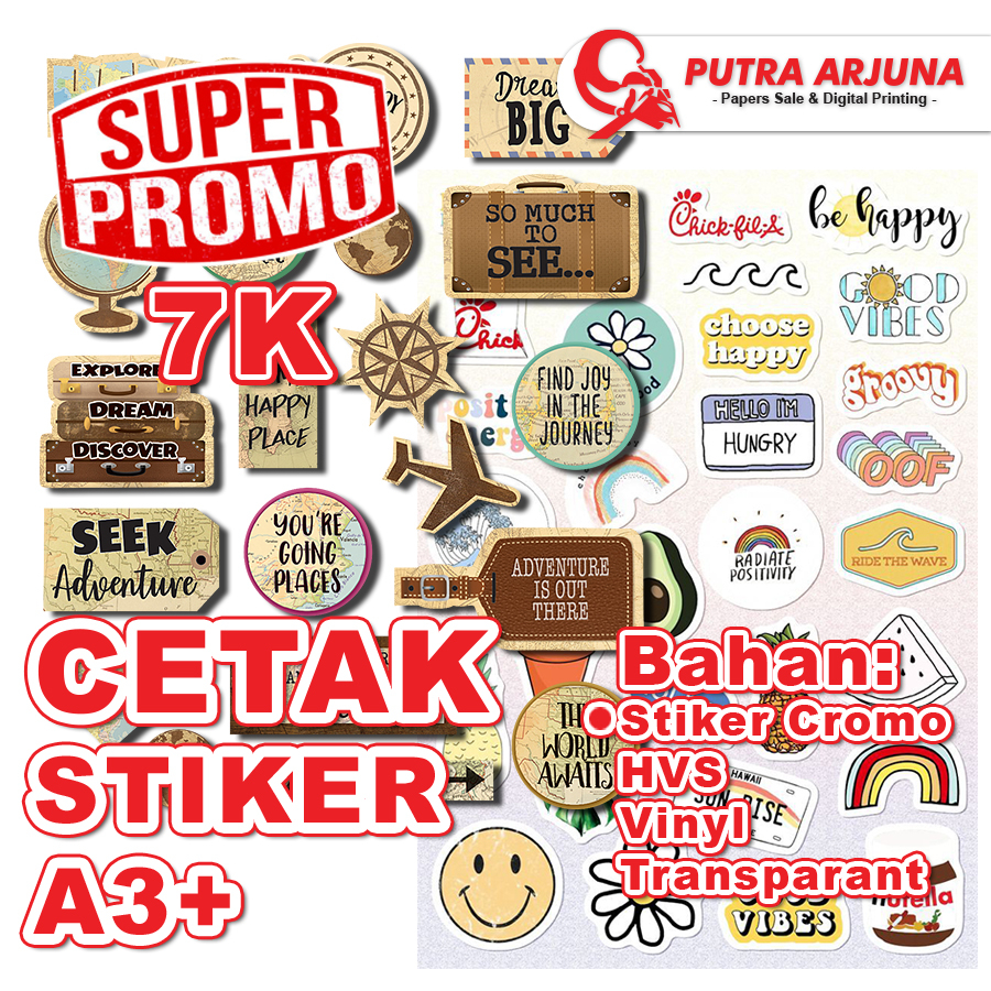 Jual CETAK STIKER A3+, CROMO, VINYL, TRANSPARAN, HVS | Shopee Indonesia