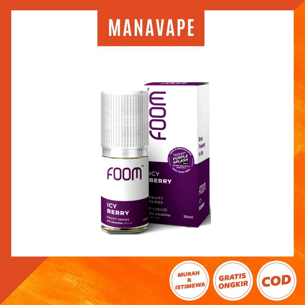 Jual FOOM FRUITY SERIES SALT NIC 30ML | Shopee Indonesia