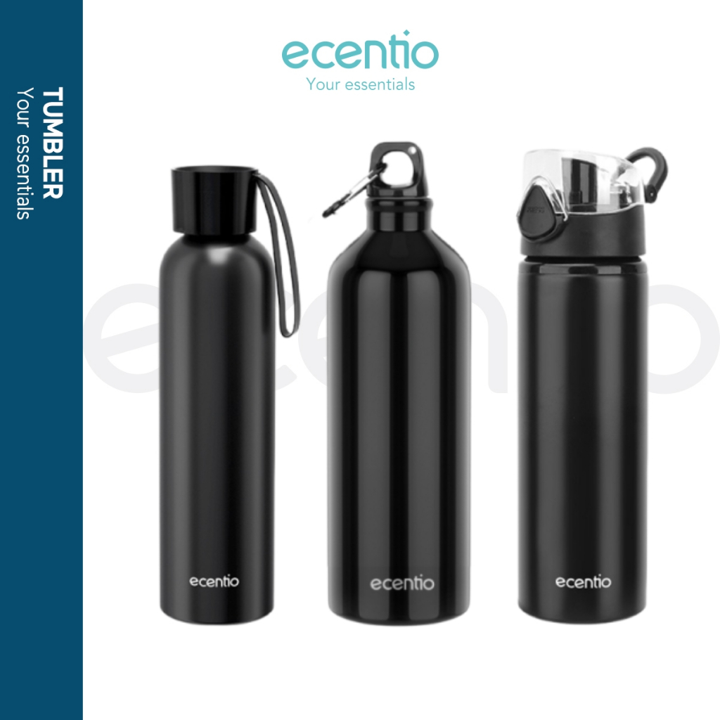 Jual ecentio botol air minum tumbler sport botol aesthetic bpa free ...