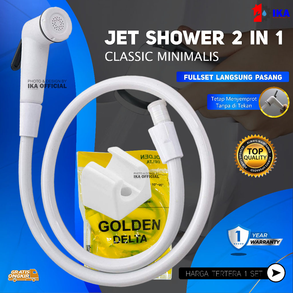 Jual Jet Shower Kloset Toilet Closet Cebok WC Semprotan Duduk Kamar Mandi Ringan Kamar Mandi ...