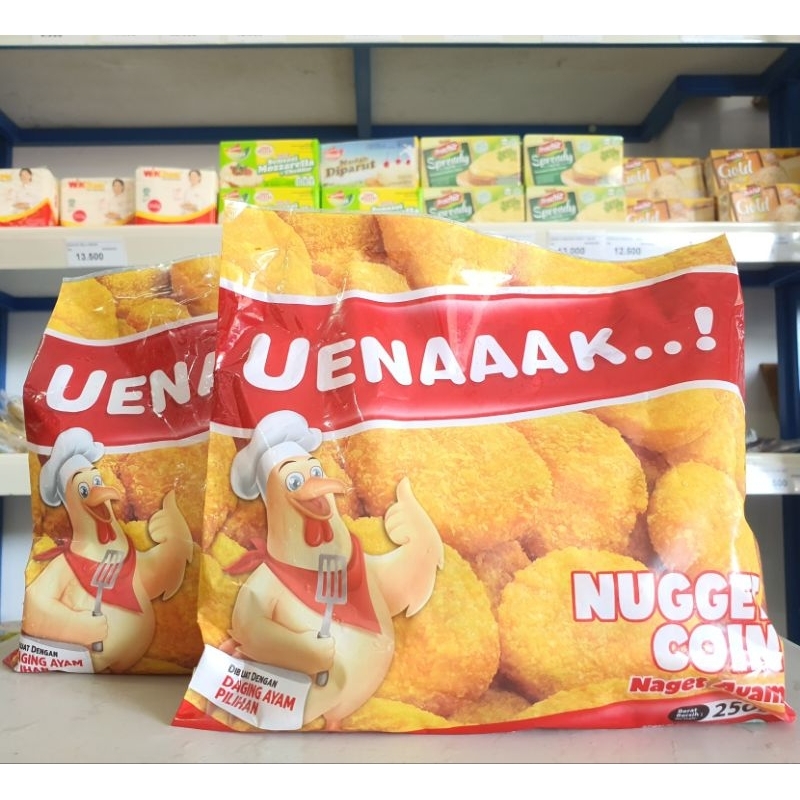 Jual Belfood Nugget Uenak 250Gr / Uenak Nugget Coin Ayam 250Gr ...