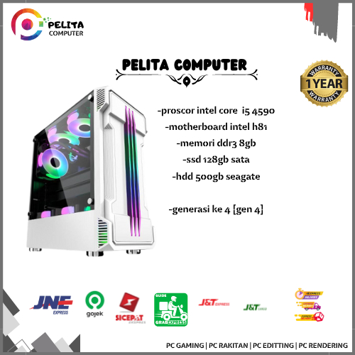 Jual Pc core i5 4590 ddr3 8gb hdd 500gb Ssd 256gb gen 4 cpu rakitan ...