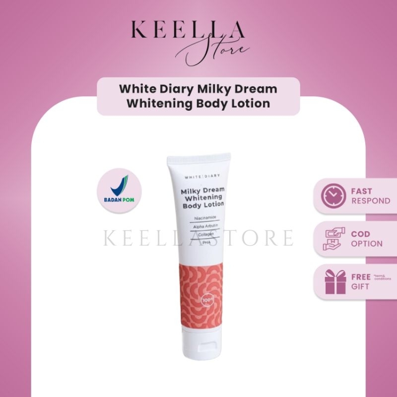 Jual White Diary Body Lotion milky dream Whitening glowing pelembab ...