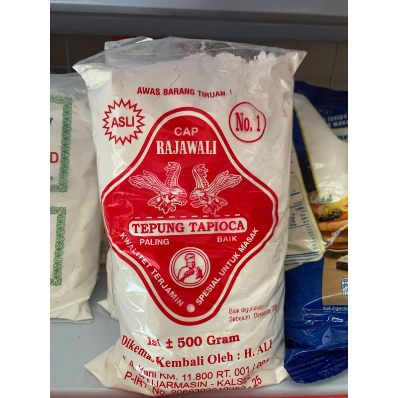Jual TEPUNG TAPIOKA / KANJI CAP RAJAWALI ASLI 500gr | Shopee Indonesia
