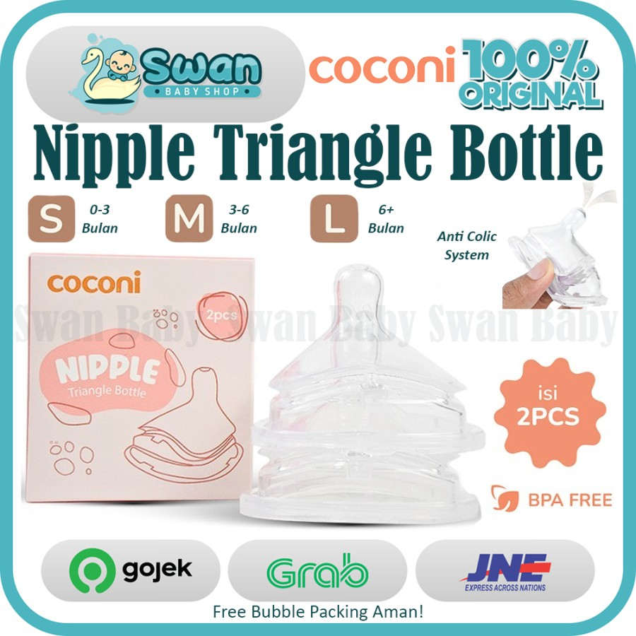 Jual Coconi Triangle Bottle Nipple Replacement / Dot Pengganti Coconi ...