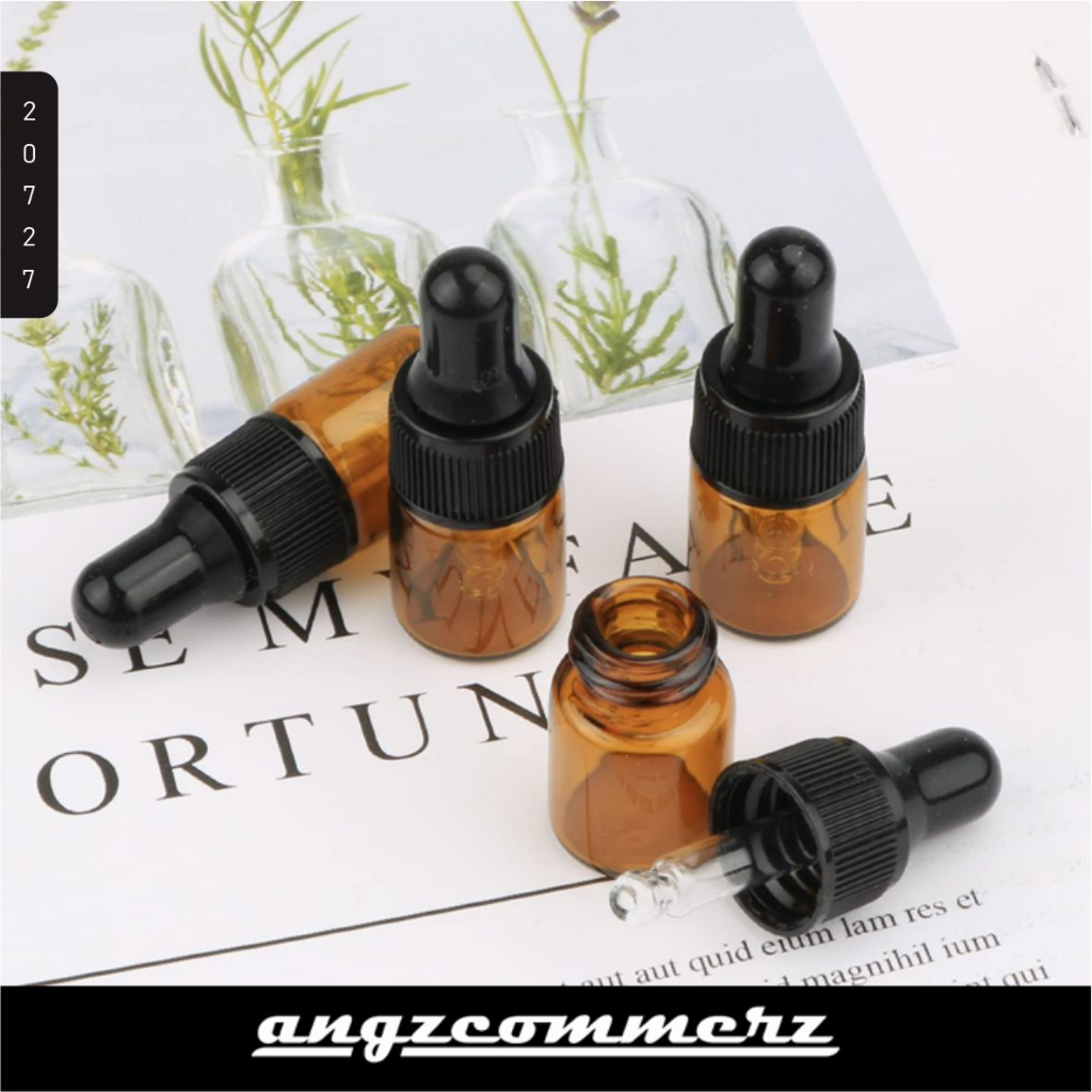 Jual Botol Kaca Tetes Pipet Amber Glass Bottle Tutup Hitam SMG | Shopee ...