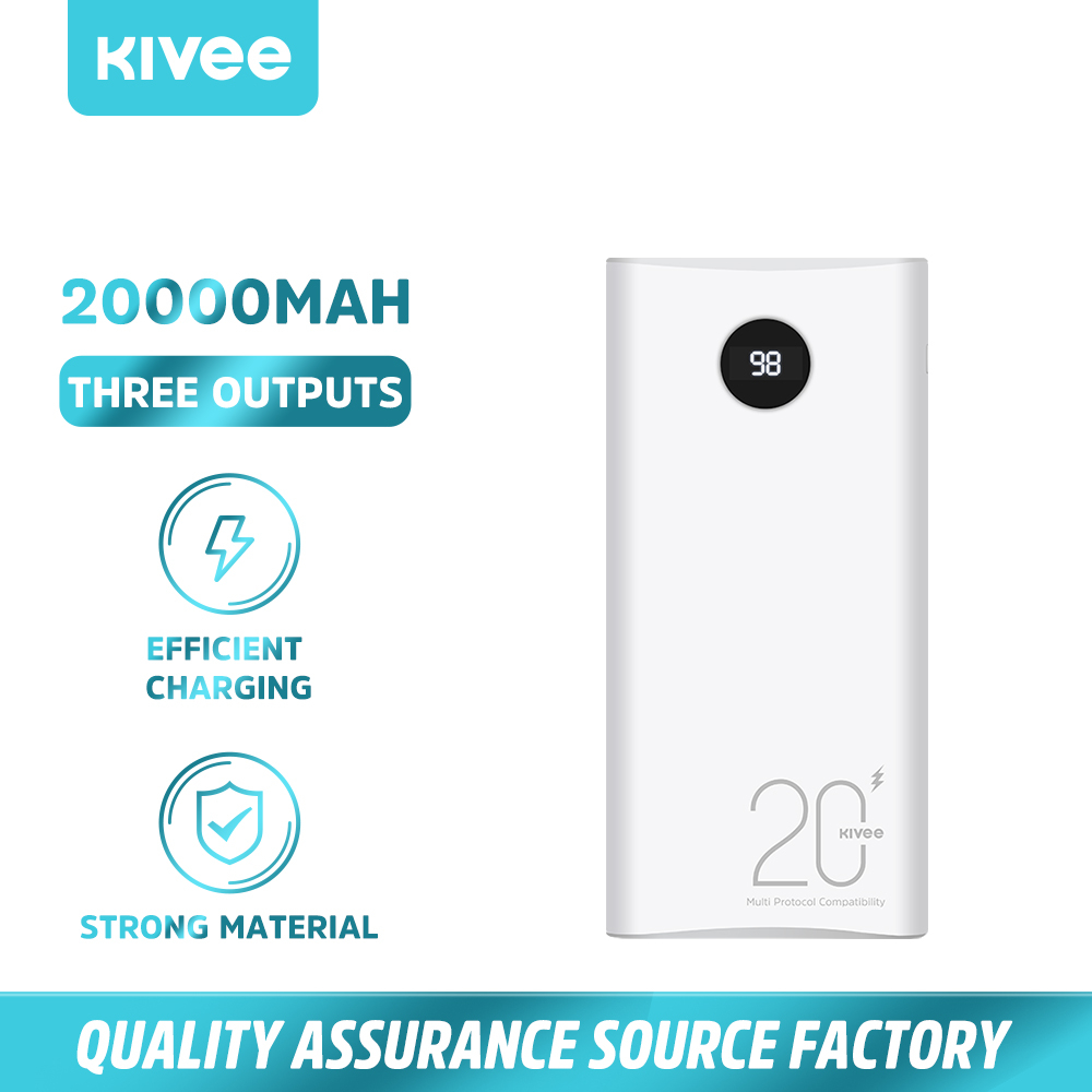 Jual KIVEE Powerbank 10000mah/20000mah Dual Input Port Type C & Micro ...