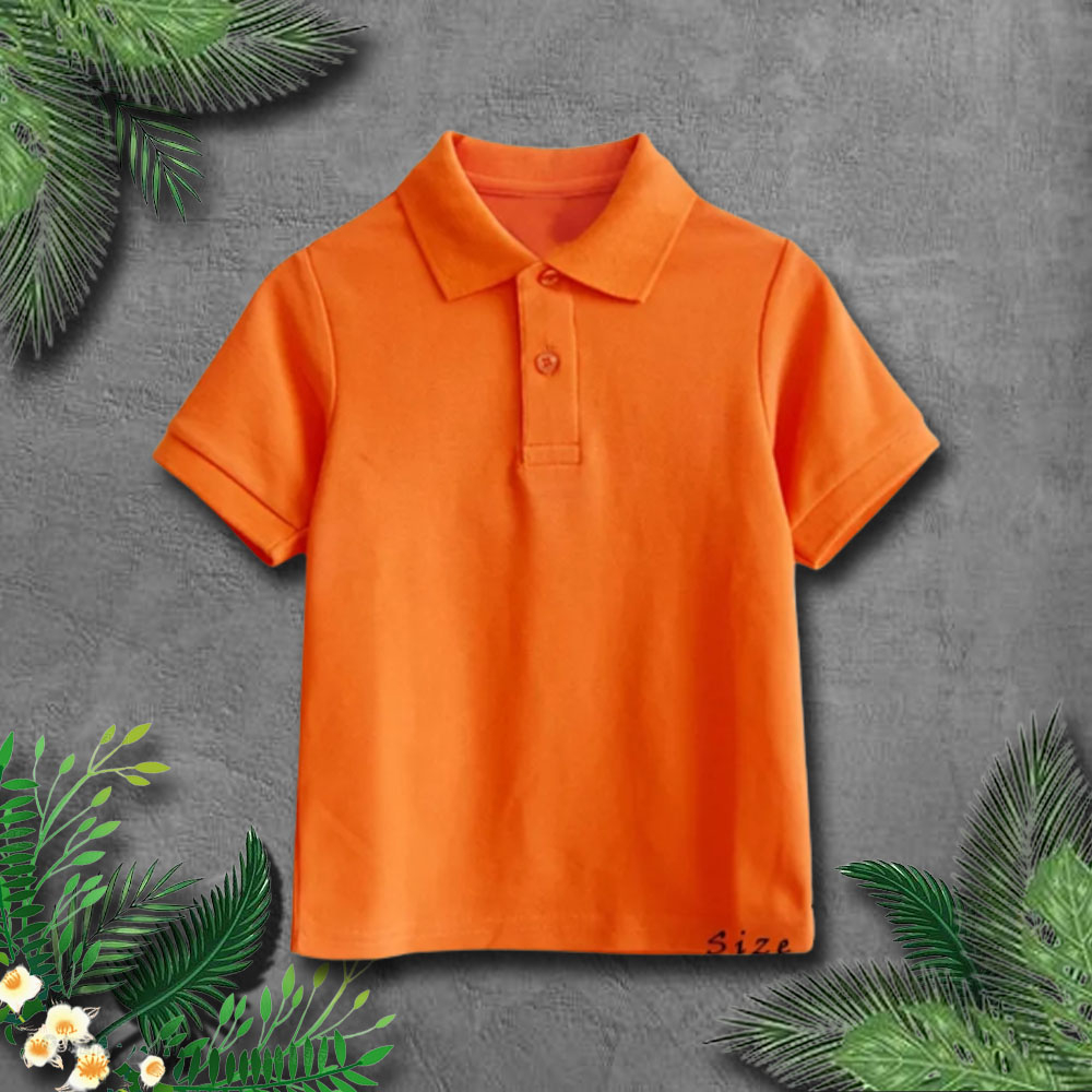 Jual Baju Pollo Anak Polos Lengan Pendek Lengan Pendek Usia 1-12 Tahun ...