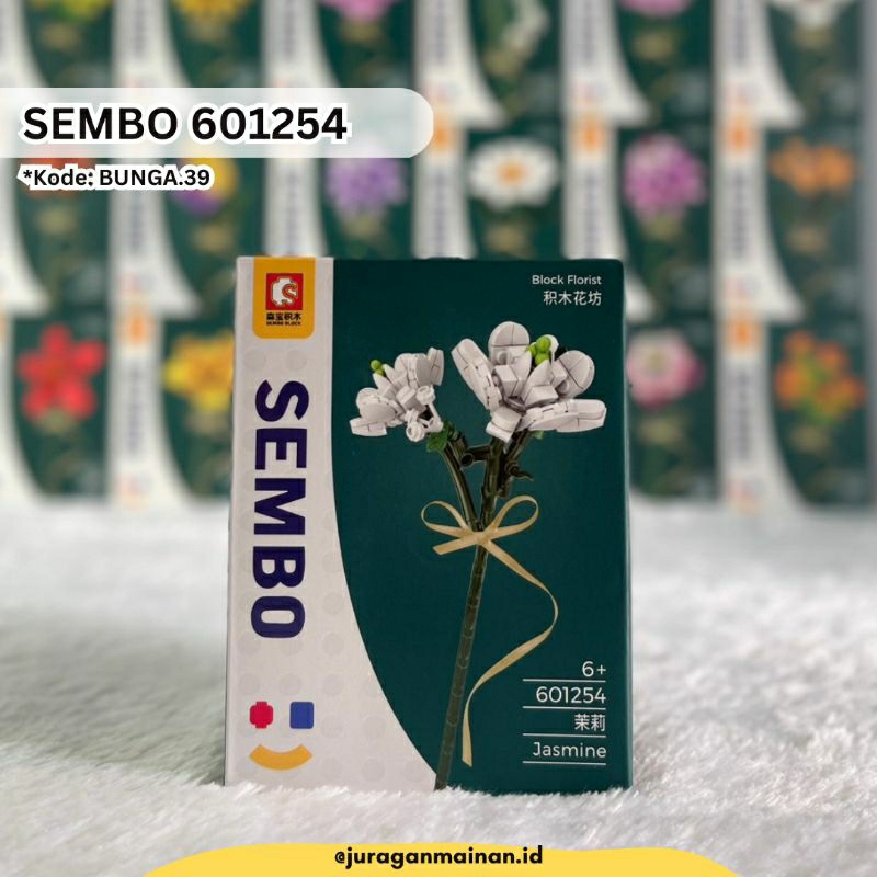 Jual SEMBO BLOCKS Flower White Series - Bricks Blocks bongkar susun ...