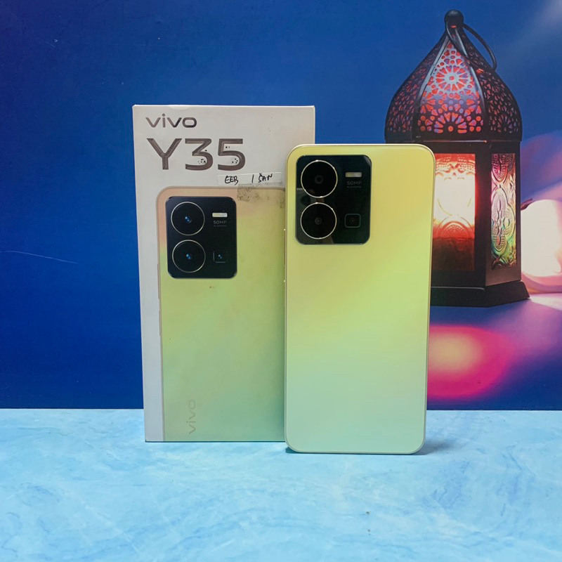 Jual Vivo Y35 8/128 Second Fullset Bekas Garansi Resmi | Shopee Indonesia