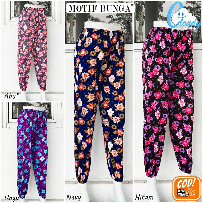 Jual LR 06- Celana wanita kerut legging panjang leging kerut bawah ...