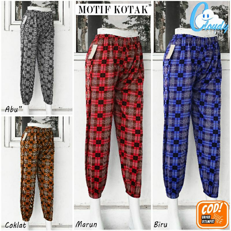 Jual LR 06- Celana wanita kerut legging panjang leging kerut bawah ...