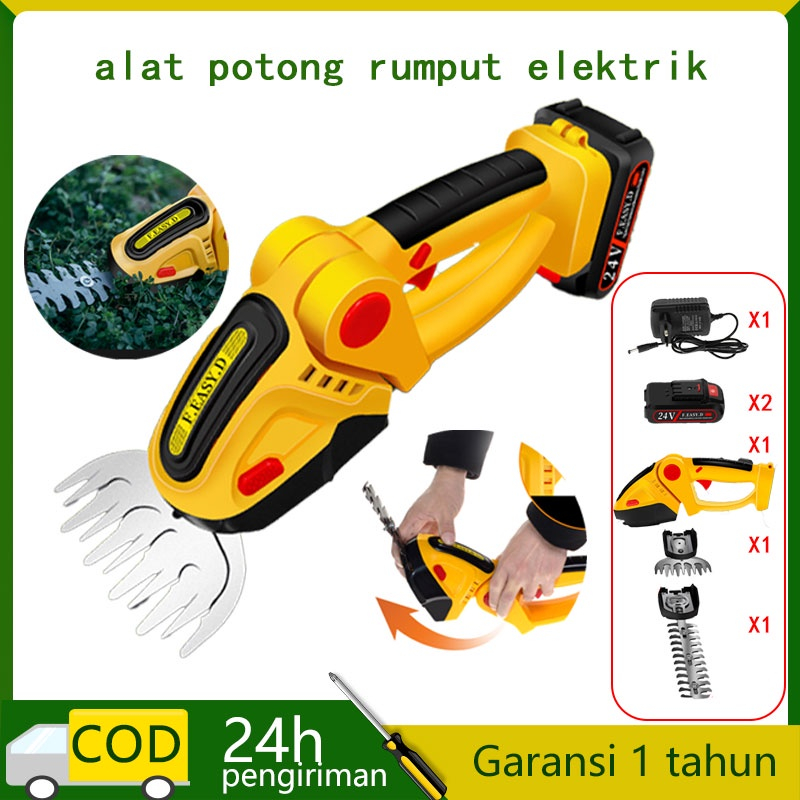 Jual gunting rumput/potong rumput elektrik/gunting pagar tanaman ...