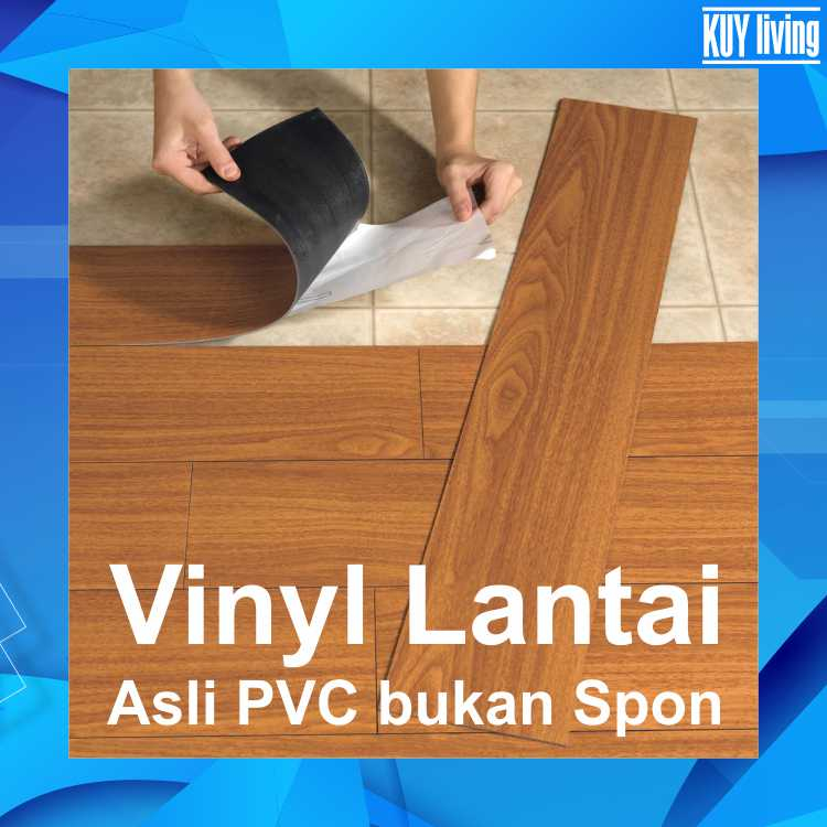 Jual Lantai Vinyl Bahan PVC Asli PREMIUM Bukan Spon 19,4 x 15,2 Stiker ...