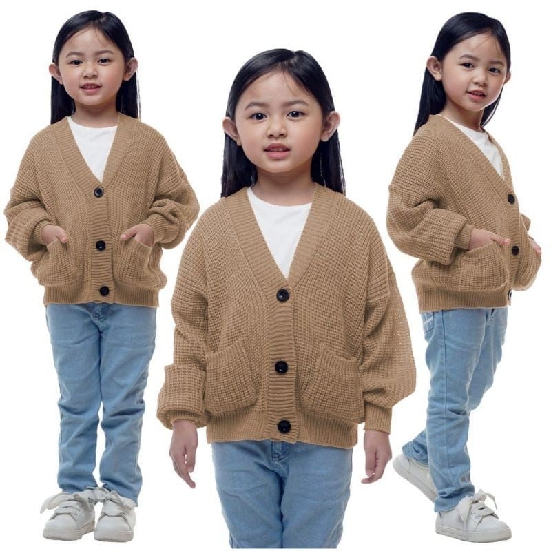 Jual sweater cardigan rajut anak usia 3-12 tahun | Shopee Indonesia