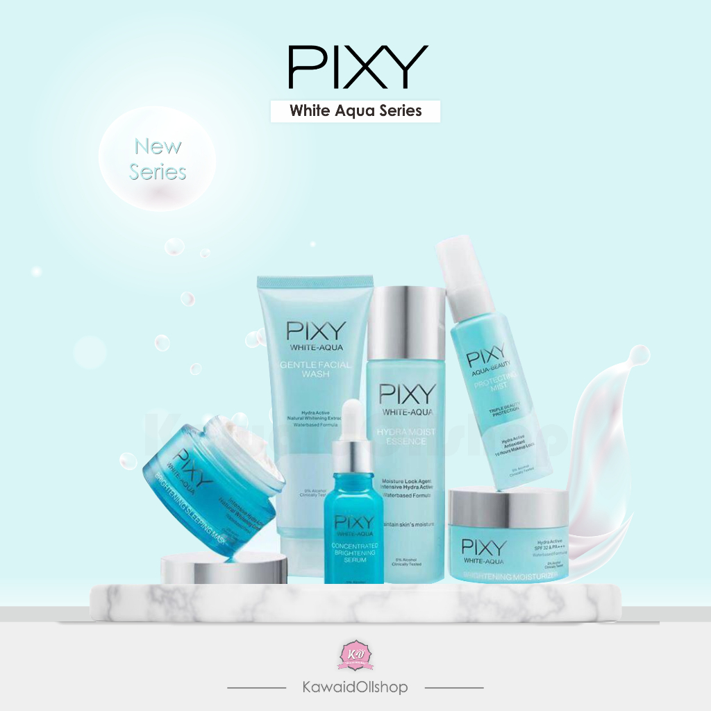 Jual PIXY White Aqua Series | Day Cream Night Sleeping Mask Face Wash ...