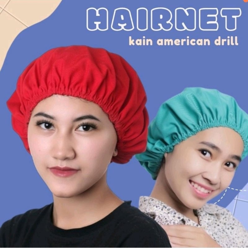 Jual Hairnet kain bahan Amerikandrill / Topi Pabrik | Shopee Indonesia