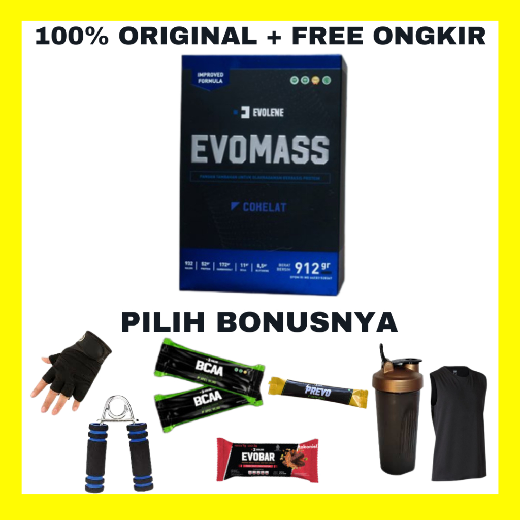 Jual Evomass Evolene Mass Gainer 912gr 2lbs Coklat Hazelnut Vanilla Ice Cream 912 gr 2 lbs Evo ...