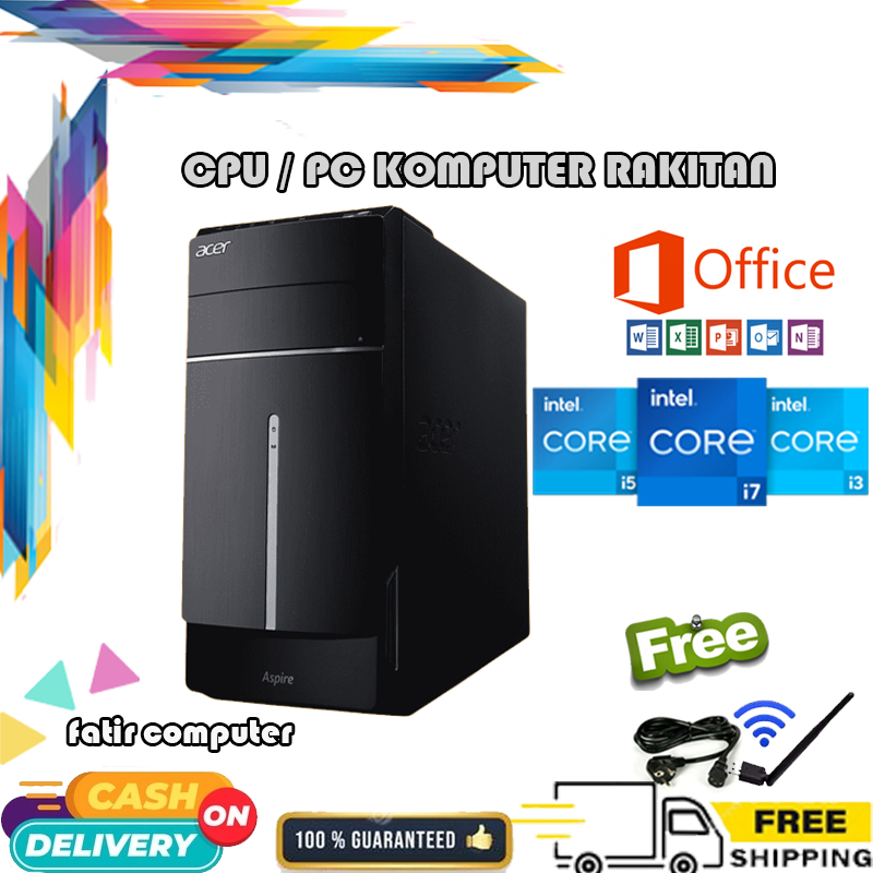 Jual Paket PC CPU Komputer Sekolah Kantor Intel core i3 RAM 4GB HDD ...