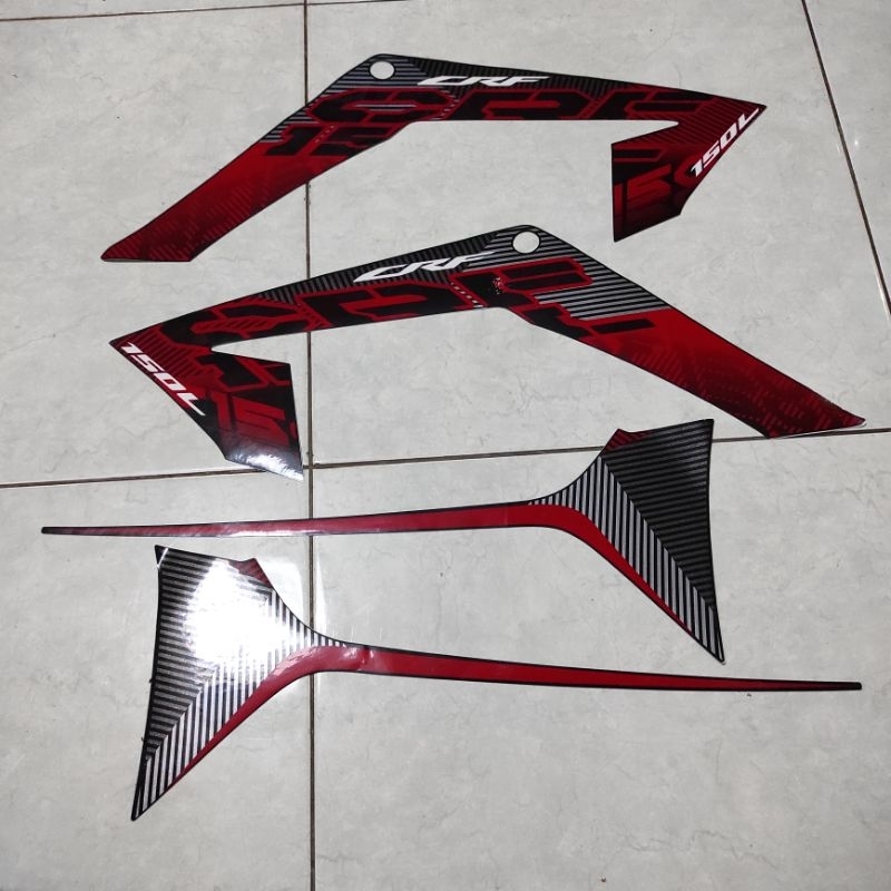 Jual stiker stripping striping decal graphic Honda CRF150 CRF 150 hitam ...