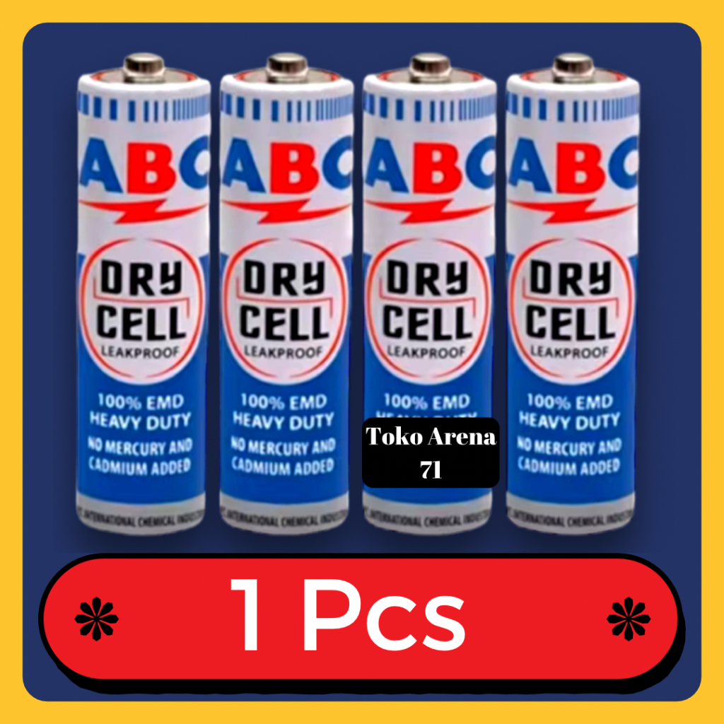 Jual Baterai ABC Biru AA / Batre ABC Biru A2 Satuan 1 Pcs 1.5V | Shopee ...
