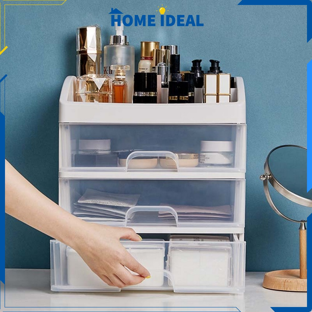 Jual Rak Kosmetik 3 Laci Kotak Penyimpanan Serbaguna / Rak Make Up Susun Tempat Kosmetik ...