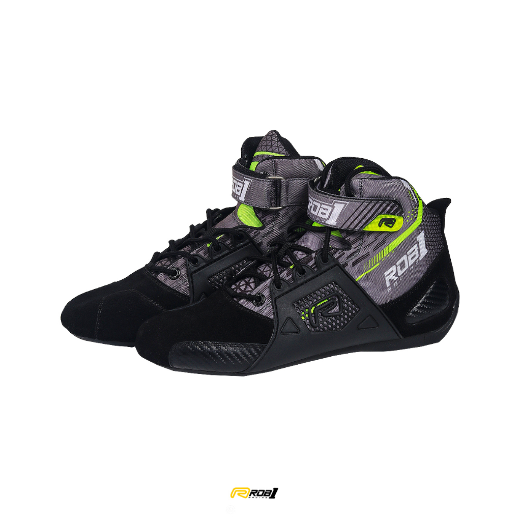 Jual Sepatu Drag ROB1 Racing Evo Grey Fluo | Shopee Indonesia