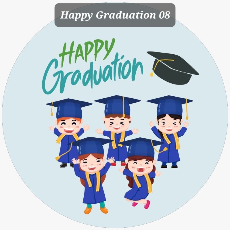 Jual Sticker Happy Graduation Kelulusan Sekolah Wisuda Kuliah | Shopee ...