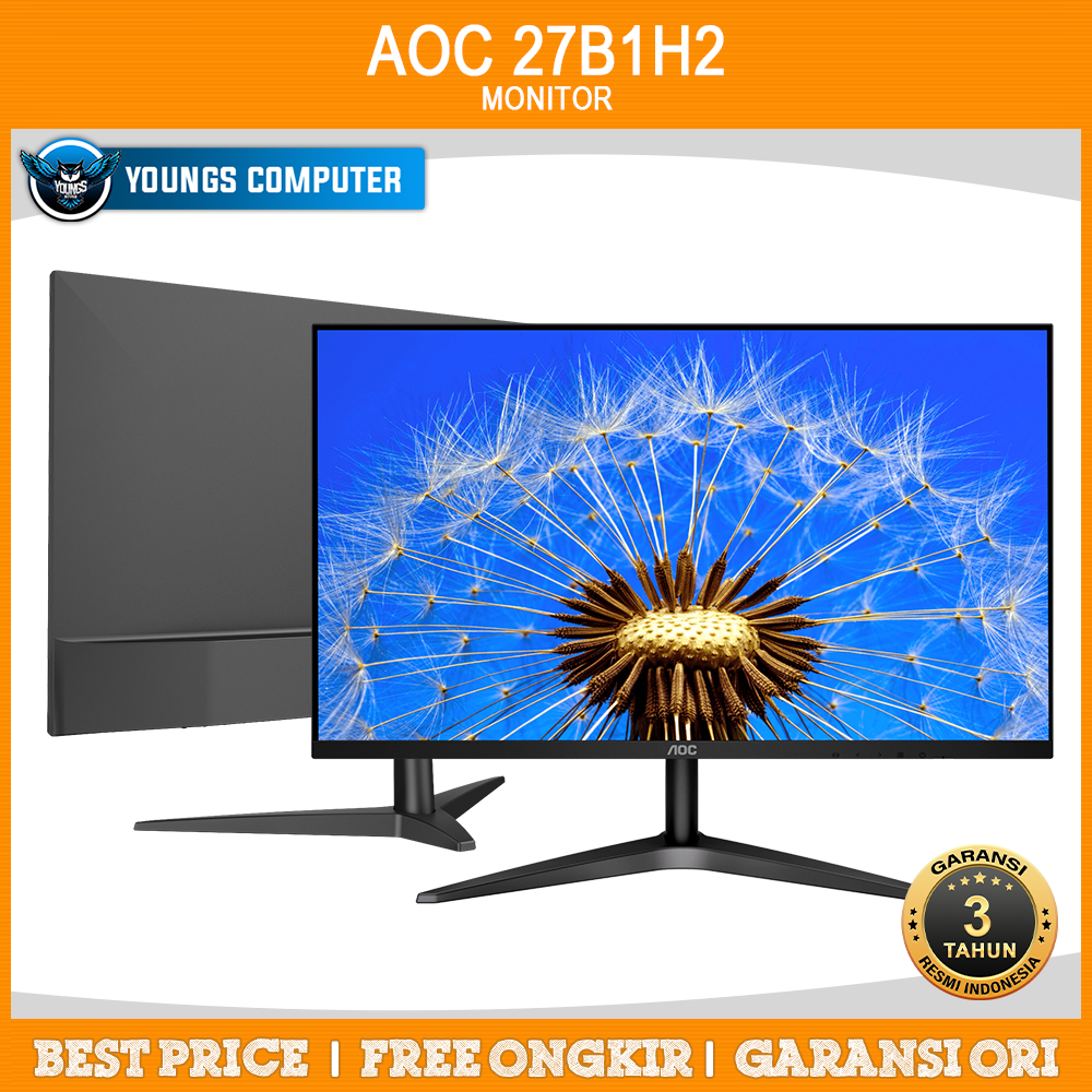 Jual MONITOR LED AOC 27B1H2 27" - IPS 27B1H2 100Hz 4ms Frameless Full ...