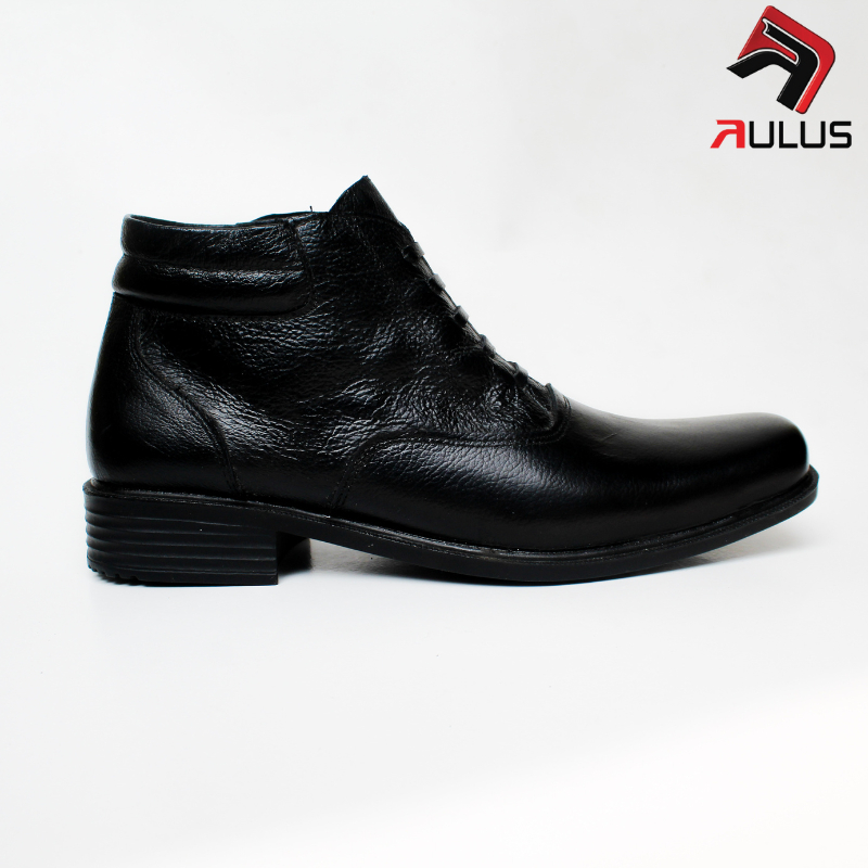 Jual Aulus Sepatu Formal PDH Kantoran Sol Tinggi Kulit Sapi Asli ...
