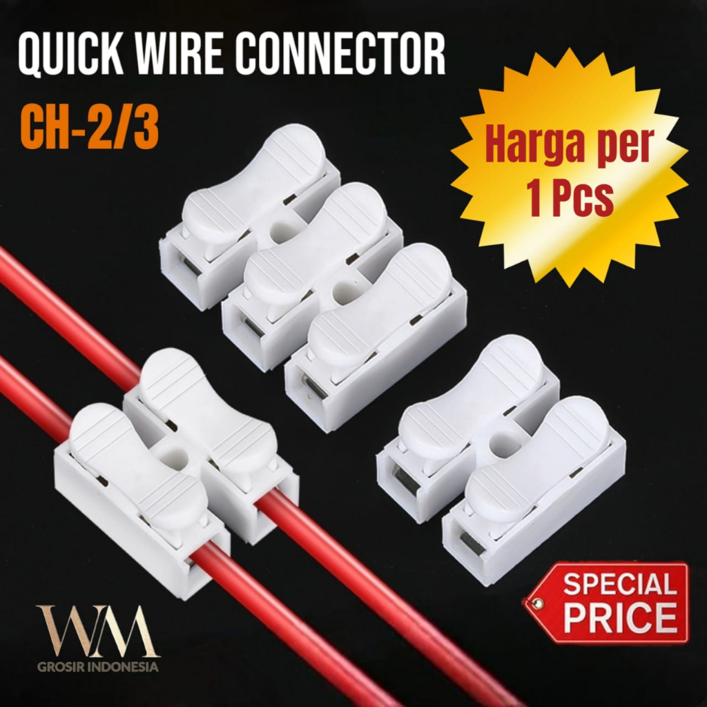 Jual Quick Cable Connector Terminal Sambungan Kabel Listrik CH2 CH3 | Shopee Indonesia