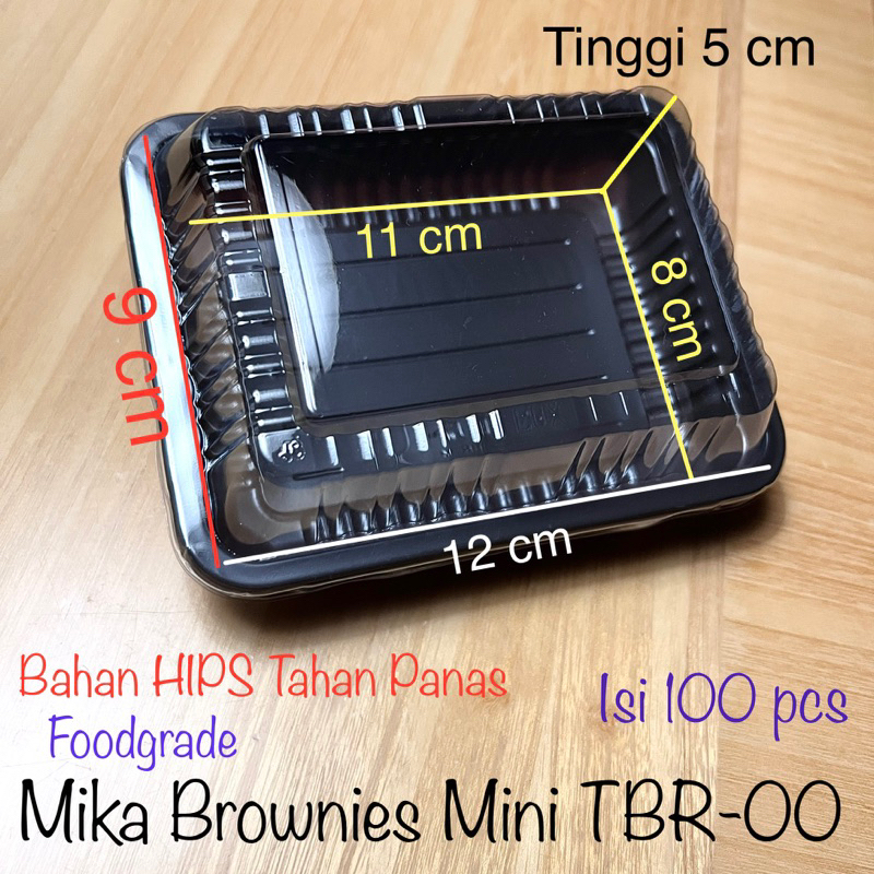 Jual [Isi100] Mika Brownies Mini TBR00 LUX Tinggi 5 cm / Mika Brownies Mini TBR-00 / Mika Mochi ...