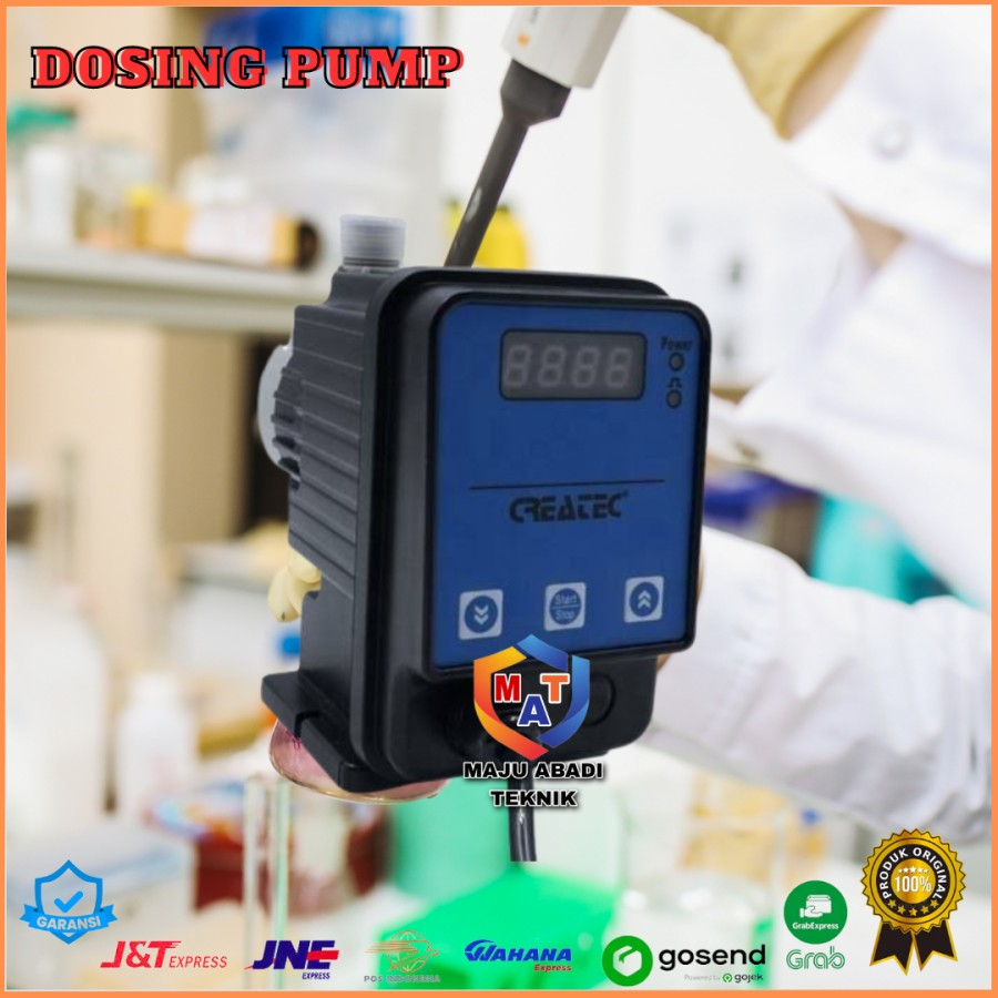 Jual Dosing Pump 1 LPH 7BAR Pompa Kimia CREATEC E0701 220V 24Watt | Shopee Indonesia