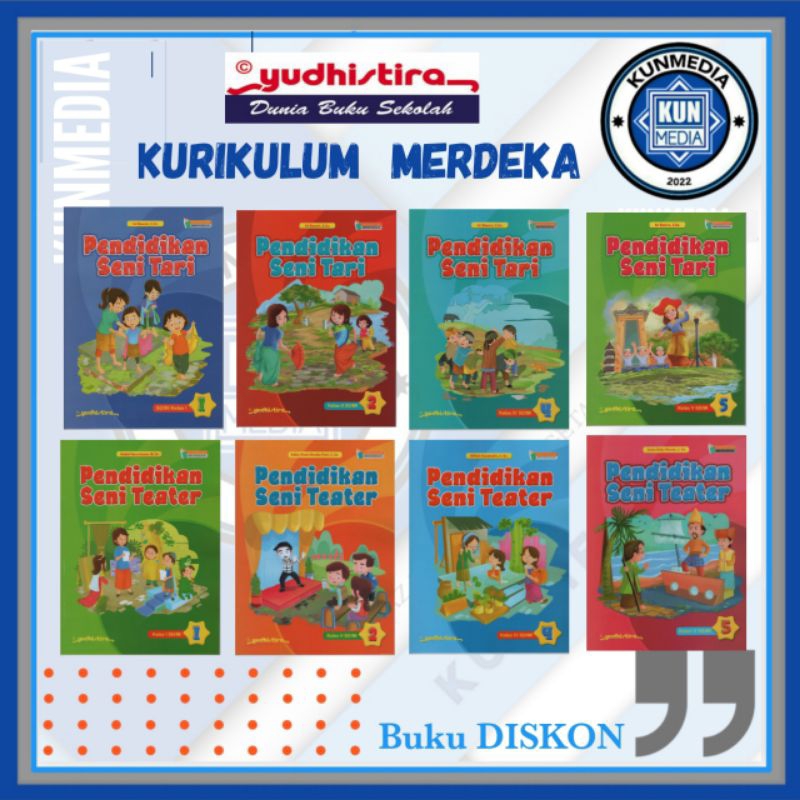 Jual BUKU PENDIDIKAN SENI TARI SENI TEATER KELAS 1 2 4 5 SD KURIKULUM MERDEKA YUDHISTIRA VKM ...