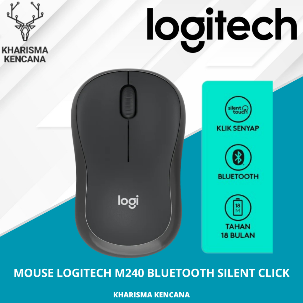 Jual MOUSE LOGITECH M240 BLUETOOTH SILENT CLICK | Shopee Indonesia