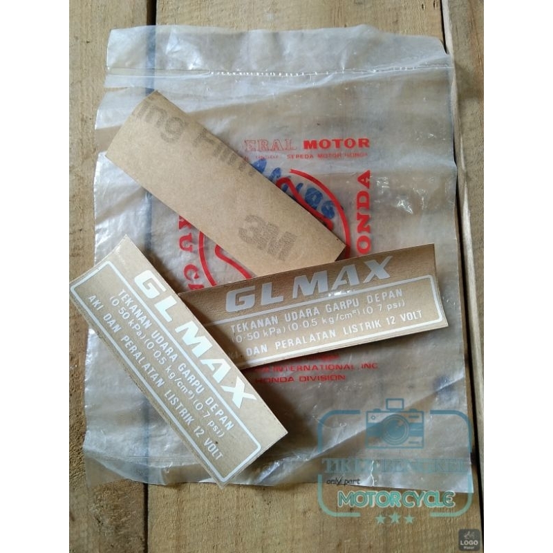 Jual Sticker Stiker Decal Honda GLmax GL max Tekanan Garpu Depan ...
