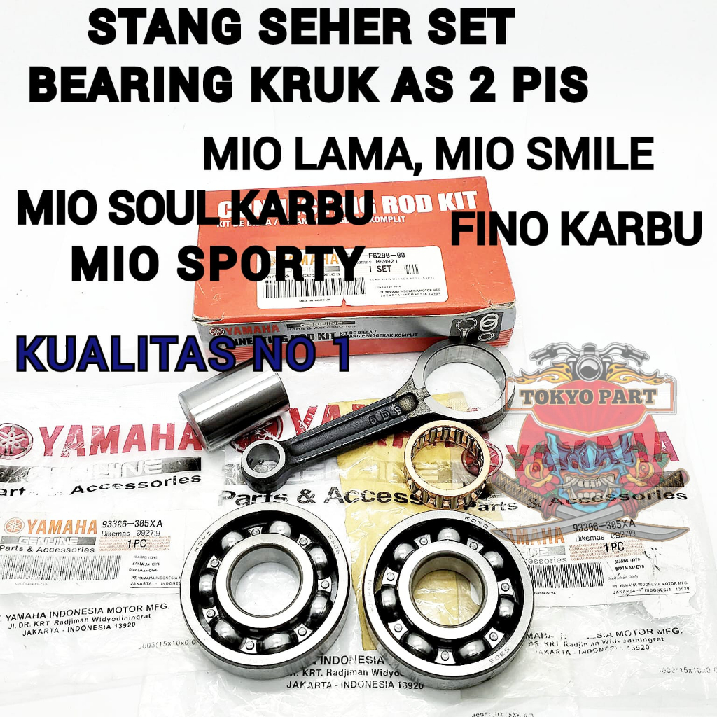 Jual STANG SEHER PLUS BEARING KRUK AS YAMAHA MIO UNTUK MOTOR MIO LAMA MIO SMILE MIO SPORTY MIO ...
