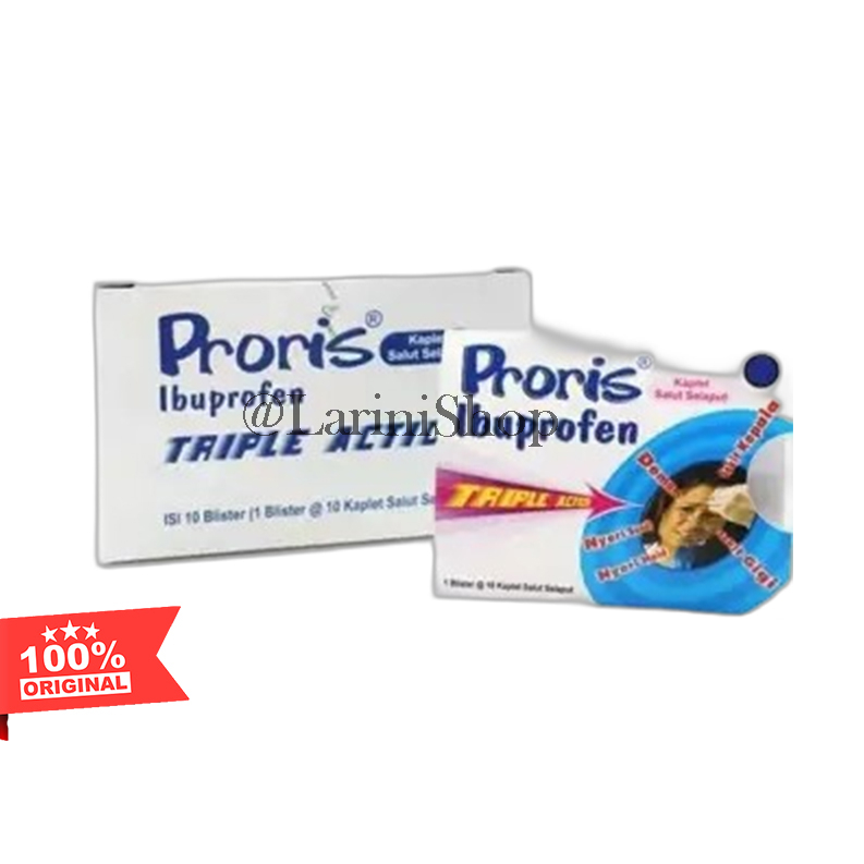 Jual PRORIS TRIPLE ACTON 10 KAPLET - PEREDA DEMAM SAKIT KEPALA | Shopee ...