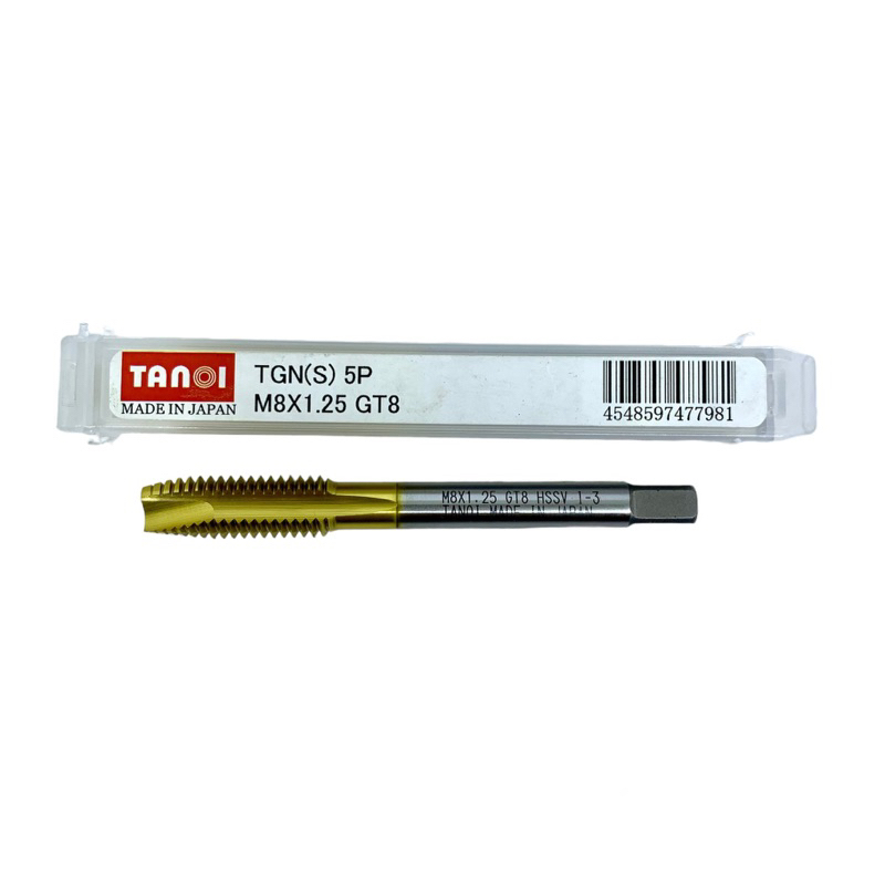 Jual Tap M8x1.25 PO Original Tanoi Japan baru Tap M8 x 1.25 Lurus ...