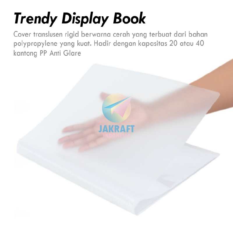 Jual (1 Pcs) Map Trendy Display Book F4 BANTEX 3395 Clear 08 Folio isi ...