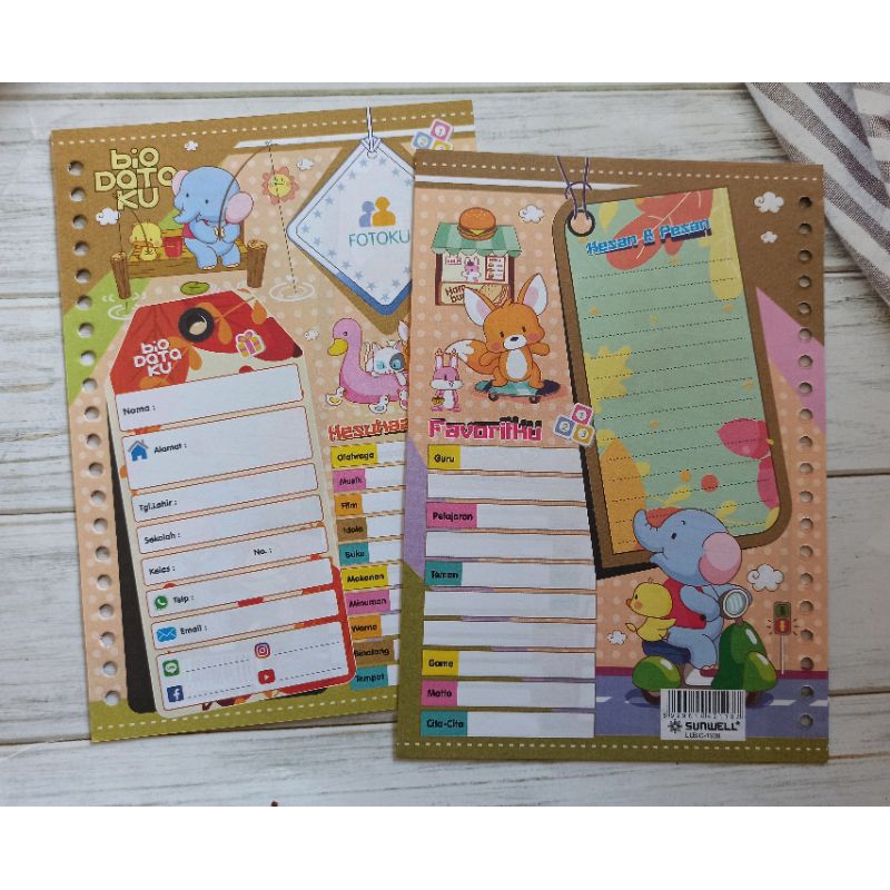 Jual (20lbr) isi Binder note A5/ isi Binder ukuran A5/ isi Binder 20 ...