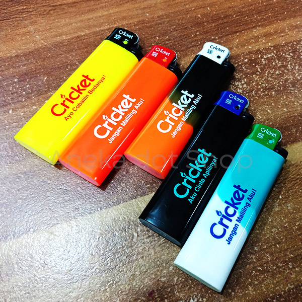 Jual Korek Api Gas Cricket Pemantik Roda Warna Gradasi | Shopee Indonesia