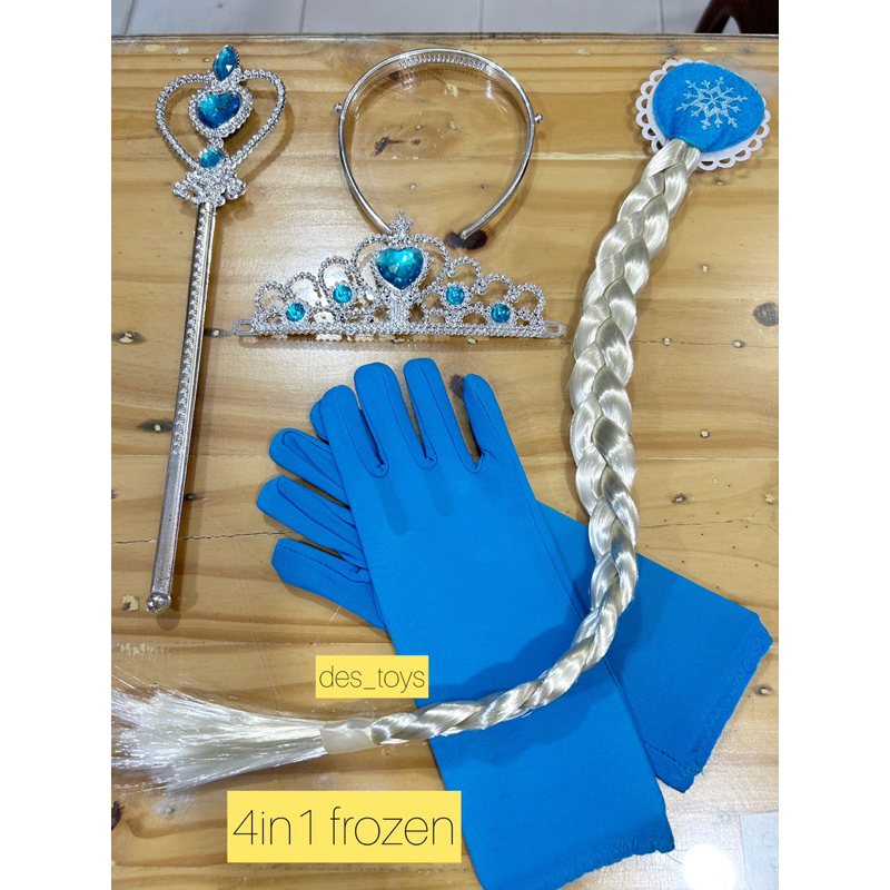 Jual MAINAN ANAK FROZEN SET MAHKOTA RAMBUT ELSA SARUNG TANGAN ELSA ...