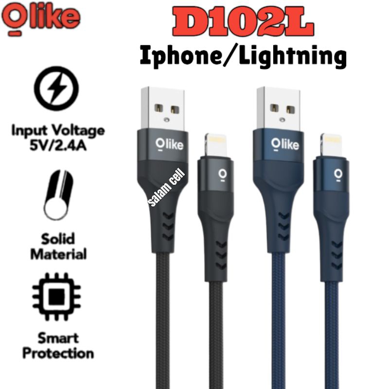 Jual Kabel Data Type-C to iPhone OLIKE D102CL 20W 3A Fast Charge Original | Shopee Indonesia