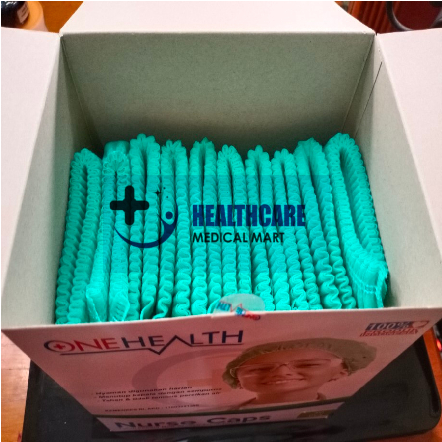 Jual Nurse Cap Onehealth Per Box isi 100 Pcs / Hair Cap / Hair Net ...